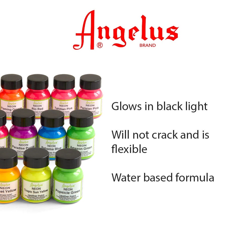 Angelus Neon Leather Paint - Etsy
