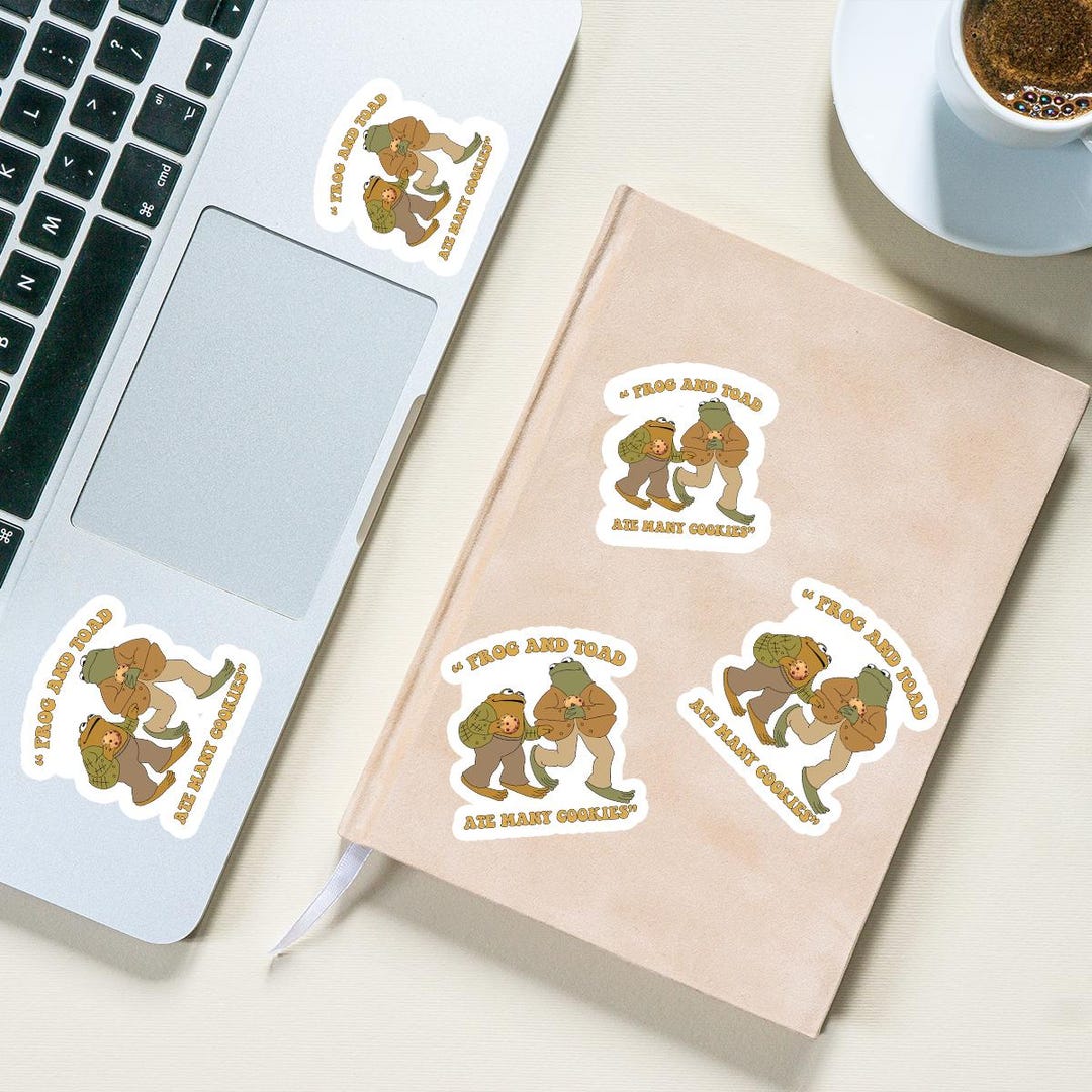 Frog and Toad Sticker, Funny Frog Sticker, Frog Lover Sticker, Frog and ...