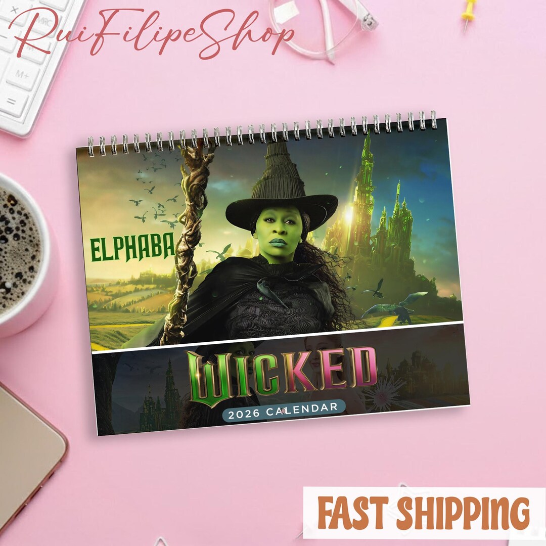 Elphaba Wicked Wall Calendar 2026, Elphaba Wicked New Year Calendar ...