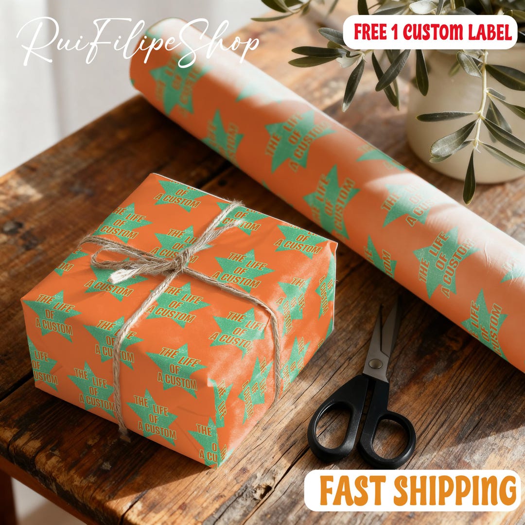 The Life of A Custom Wrapping Paper, Custom Birthday Gift Wrap for Kids ...