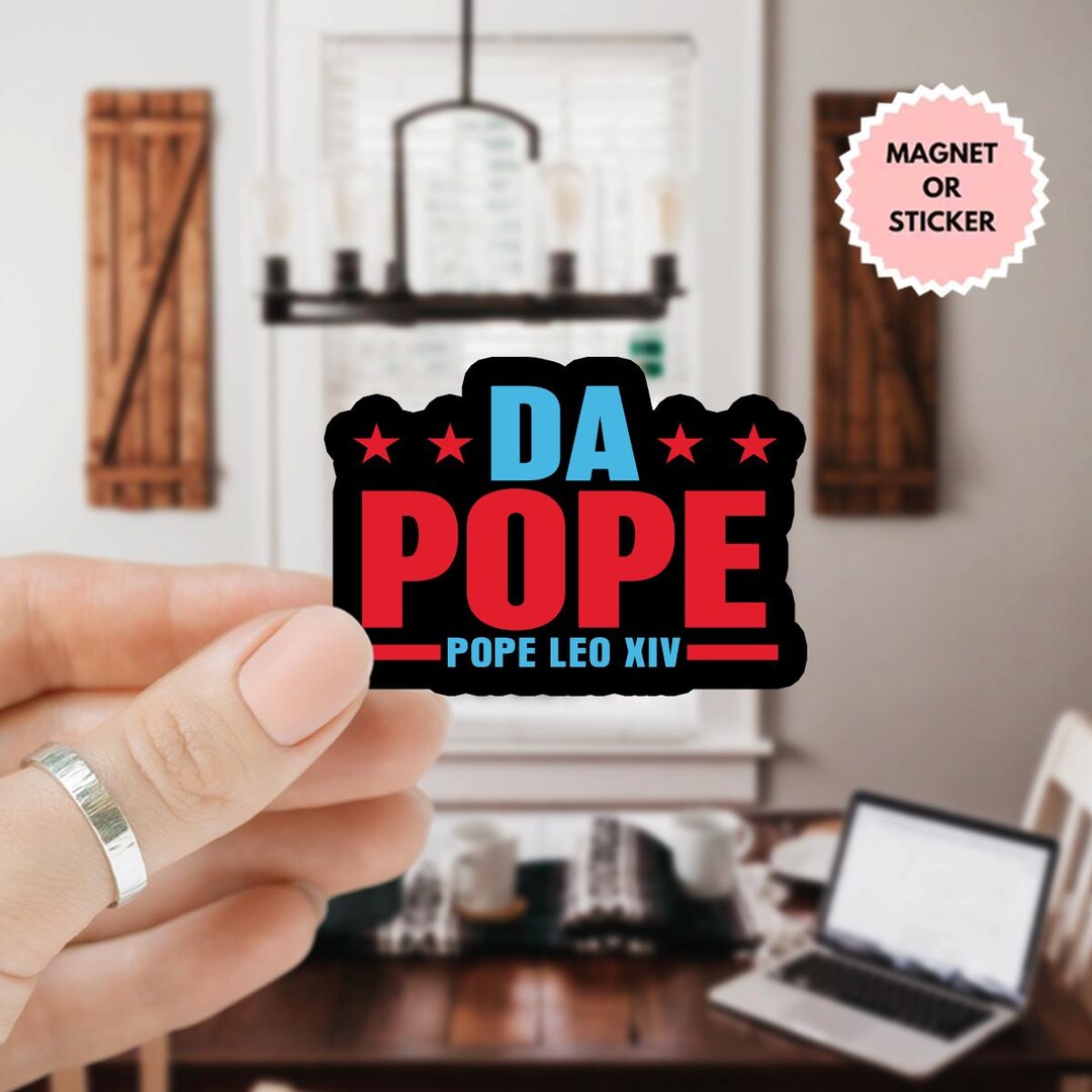 Adesivo "Da Papa Leone XIV", Adesivo "Habemus Papam", Adesivo "Primo ...