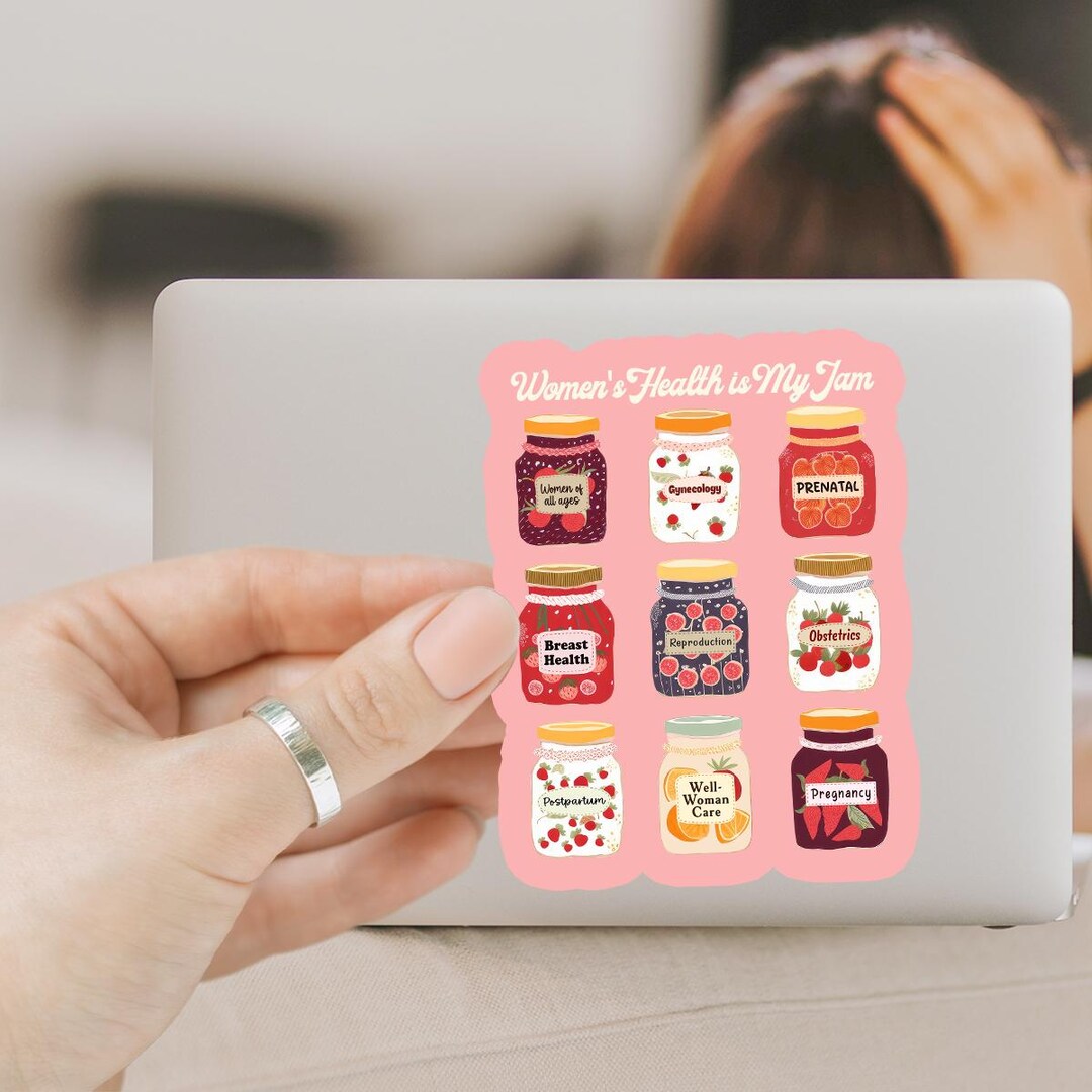 Women's Health is My Jam Sticker, Women's Health Nurse Sticker, Nurse ...