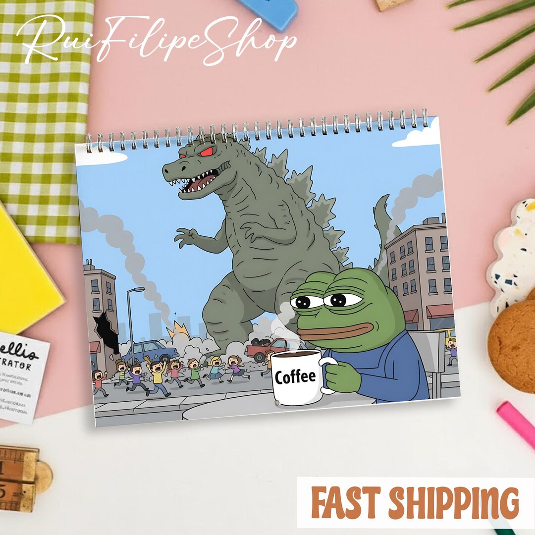 Everything is Fine Funny Frog Calendar 2026, Everything is Fine Funny ...