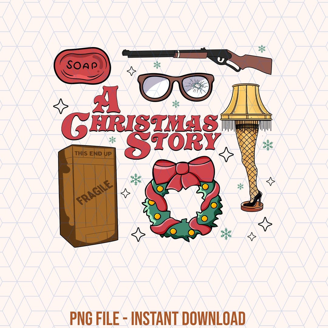 A Christmas Story Movie Png, Ralphie Christmas Png, Christmas 90s Movie ...