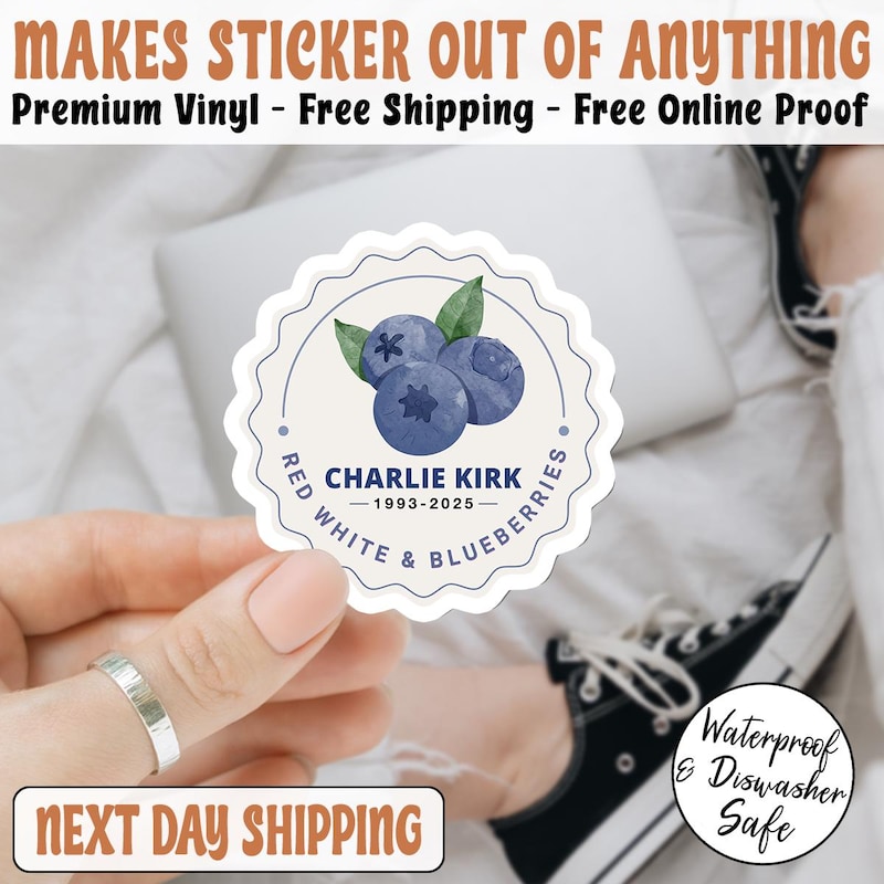 Rip Charlie Kirk Stickers - Etsy