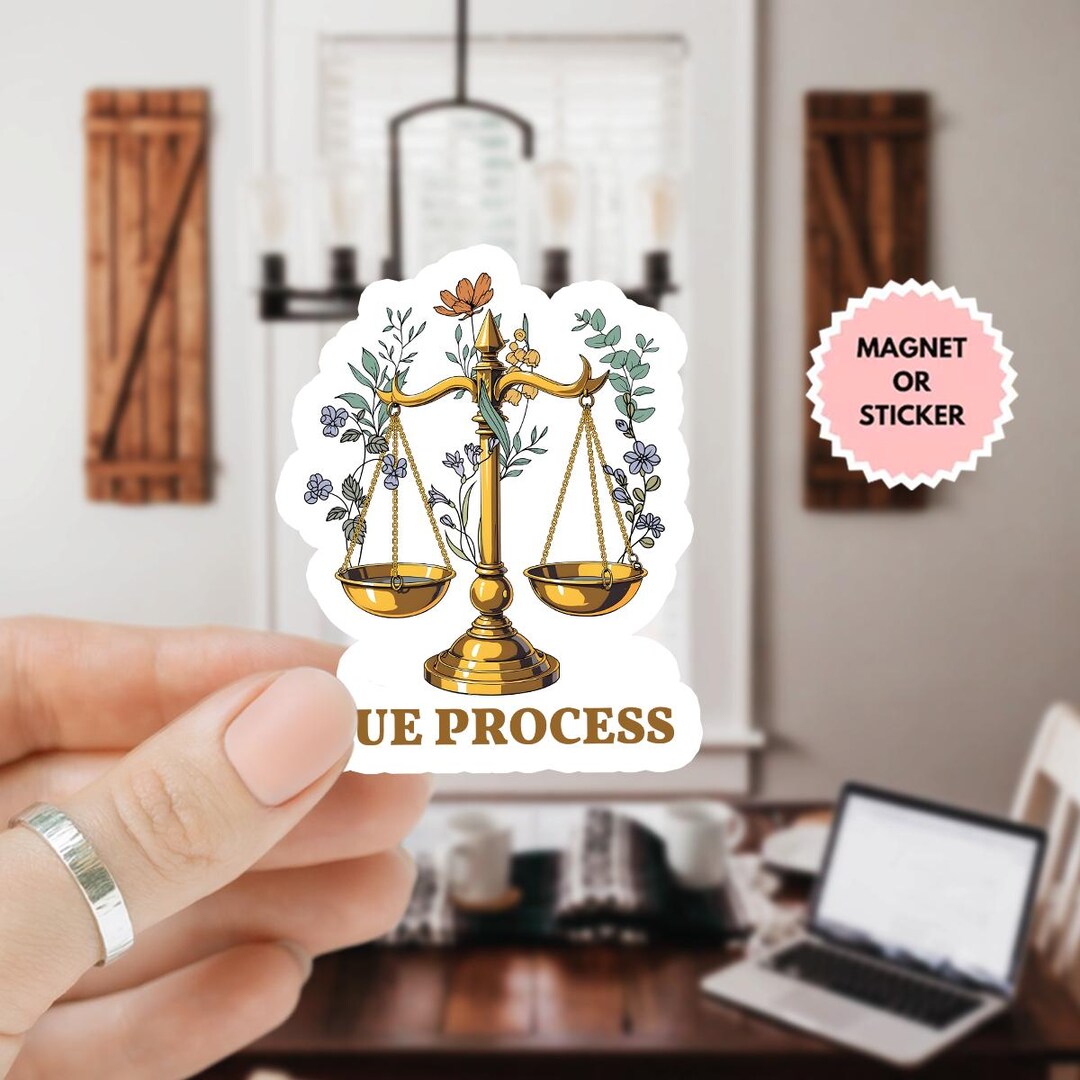Due Process Sticker, Due Process for All Sticker, Liberal Sticker ...