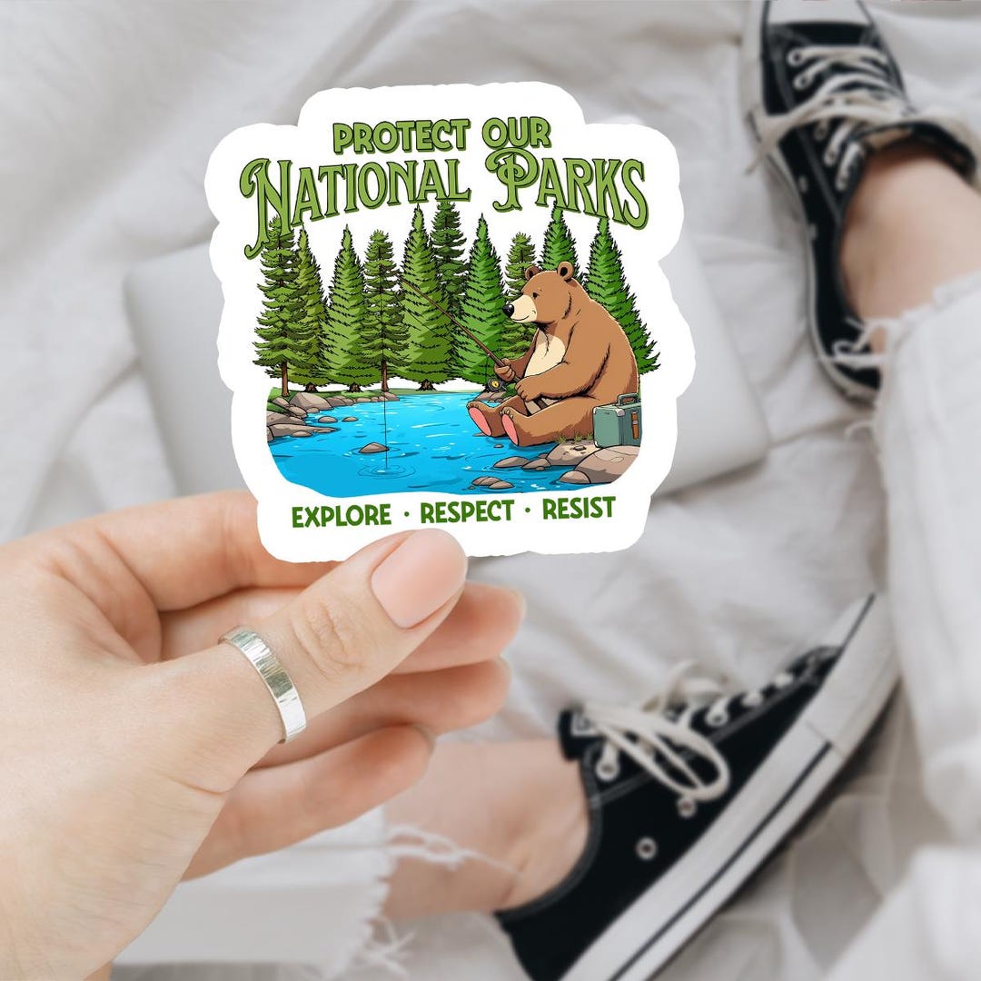 Protect Our National Parks Sticker, Resist Save Our Park, Smokey Bear ...