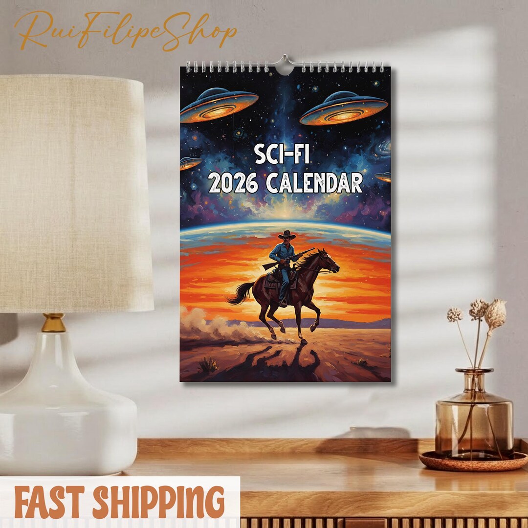Sci-fi Science Wall Calendar 2026, Science Calendar, New Year Gift - Etsy