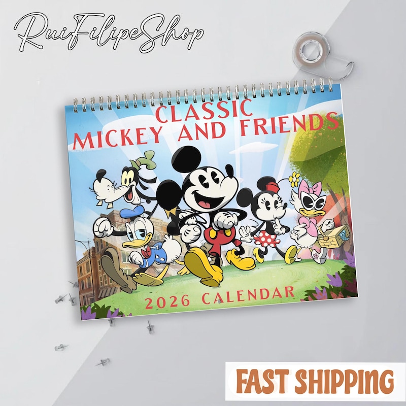 2026 Mickey Mouse Calendar - Etsy