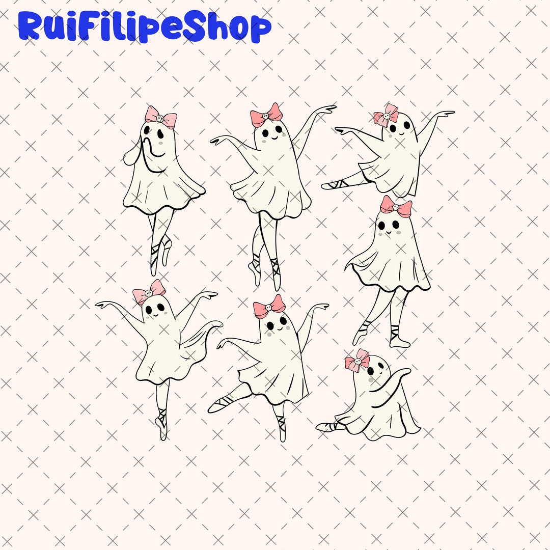 Cute Spooky Ballet Dancer Halloween Png, Ballet Ghost Png, Spooky Dance ...