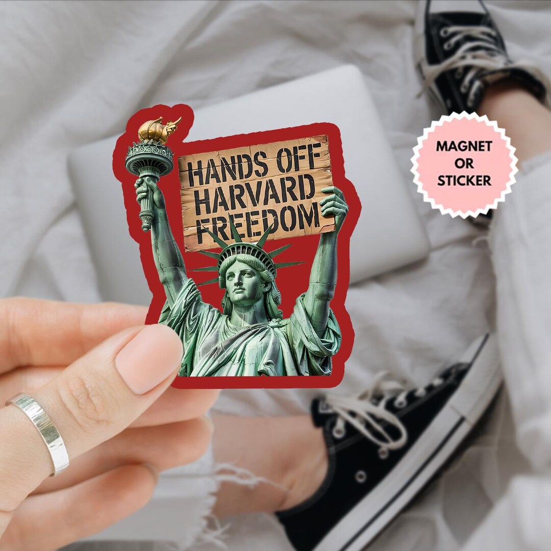 Hands off Harvard Sticker, I Stand With Harvard Sticker, Save the ...