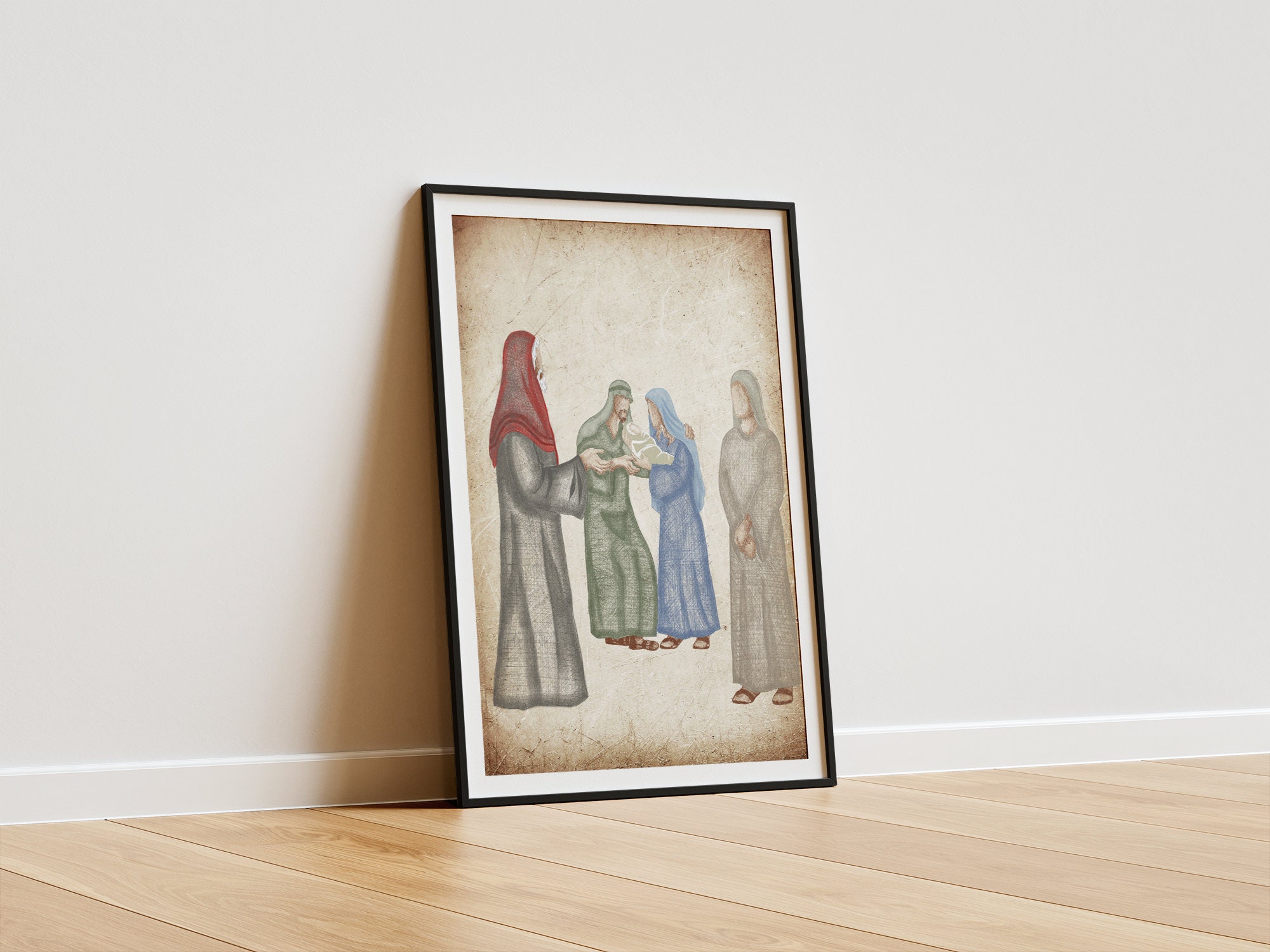 The Presentation of Jesus at the Temple, Scripture Wall Art, Bible ...