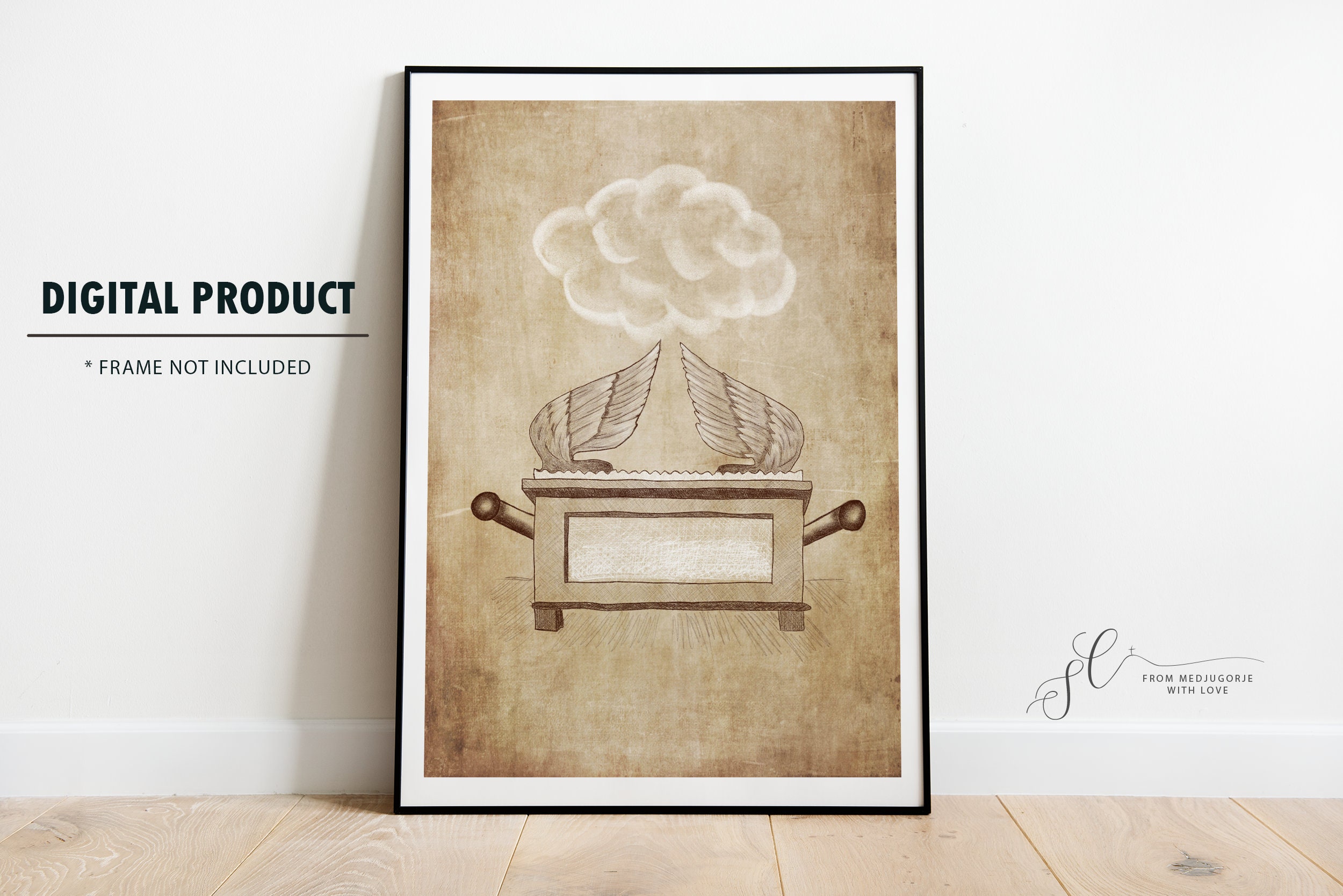 The Ark of the Covenant, Old Testament, Bible Art, DIGITAL PRINT, WALL ...