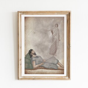 An Angel Appeared to Joseph in a Dream, Scripture Wall Art, Bible ...