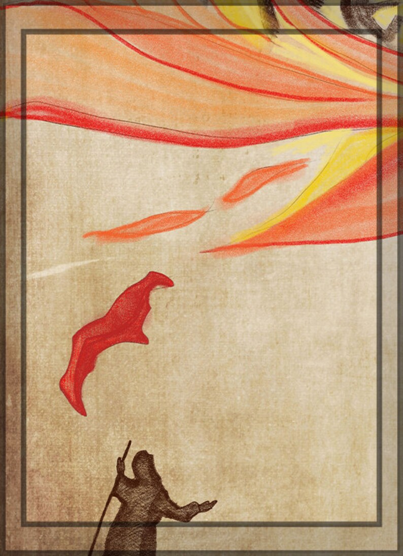 Elijah and Elisha, Bible Art, WALL Art, Bible Stories, Old Testament ...