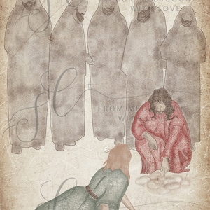 Jesus Bent Down and Wrote With His Finger on the Ground; John 8:6 ...