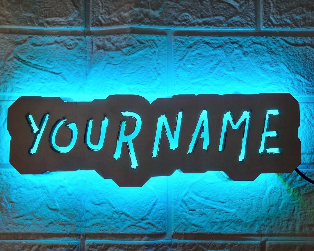 Custom Gaming Username Sign Gamer Name Sign Gamertag Sign