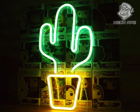 Cactus Neon Led Sign Custom Neon Sign Neon Sign Game Room | Etsy