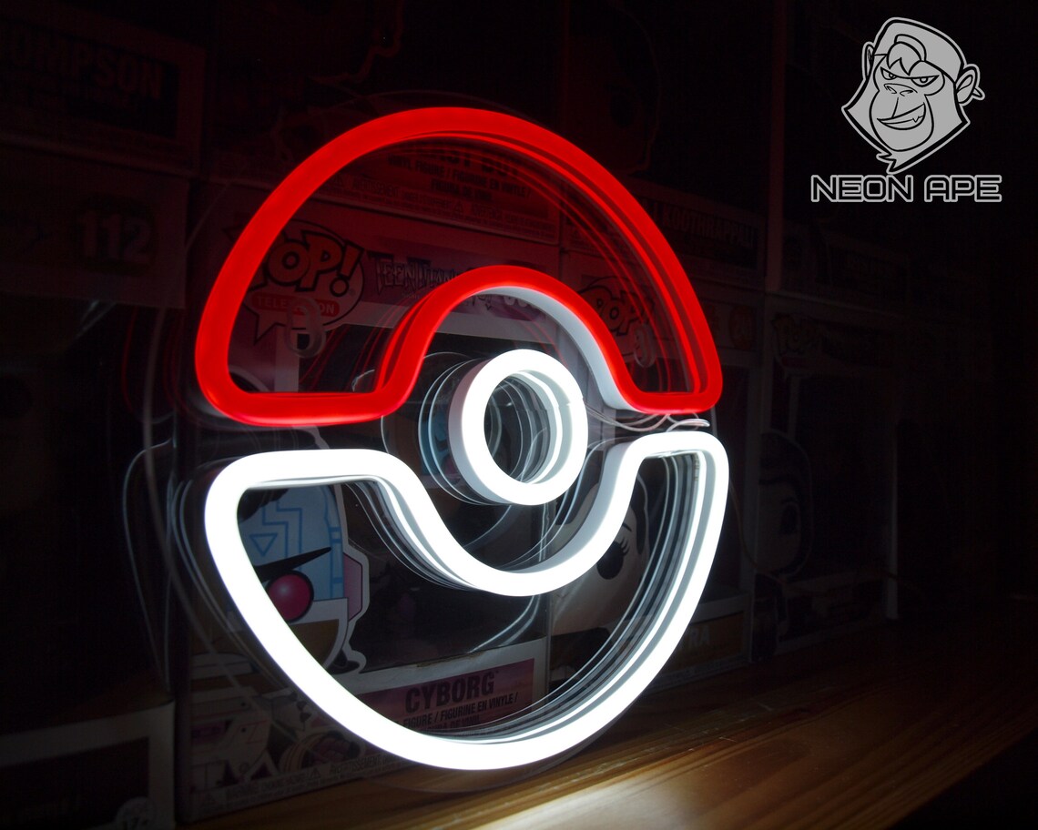 Pokemon Neon Sign Pokemon Neon Room Decor Pokemon Decor - Etsy