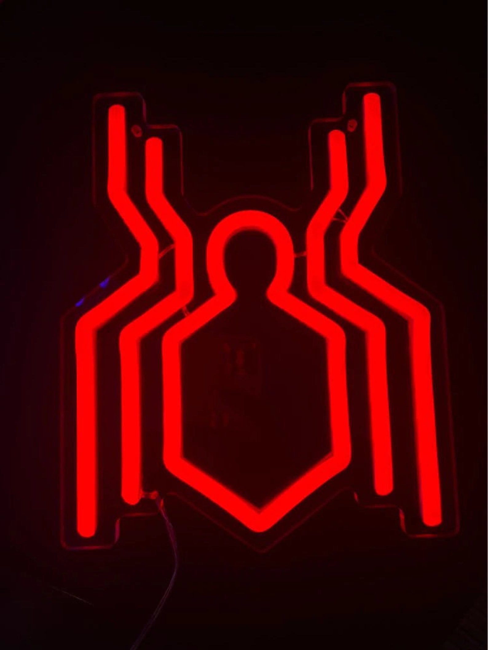 Spider Man Neon Sign, LED Spider Man Logo Sign, Marvel Neon Sign ...
