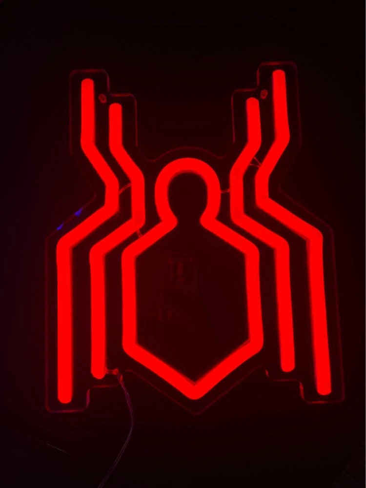 Avengers Logo Neon Sign, Marvel Neon Sign, Spider Man Neon Sign ...