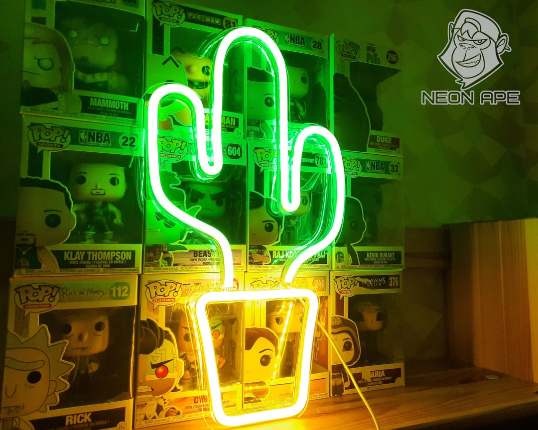 Cactus Neon Led Sign, Custom Neon Sign, Neon Sign, Game Room Decor ...