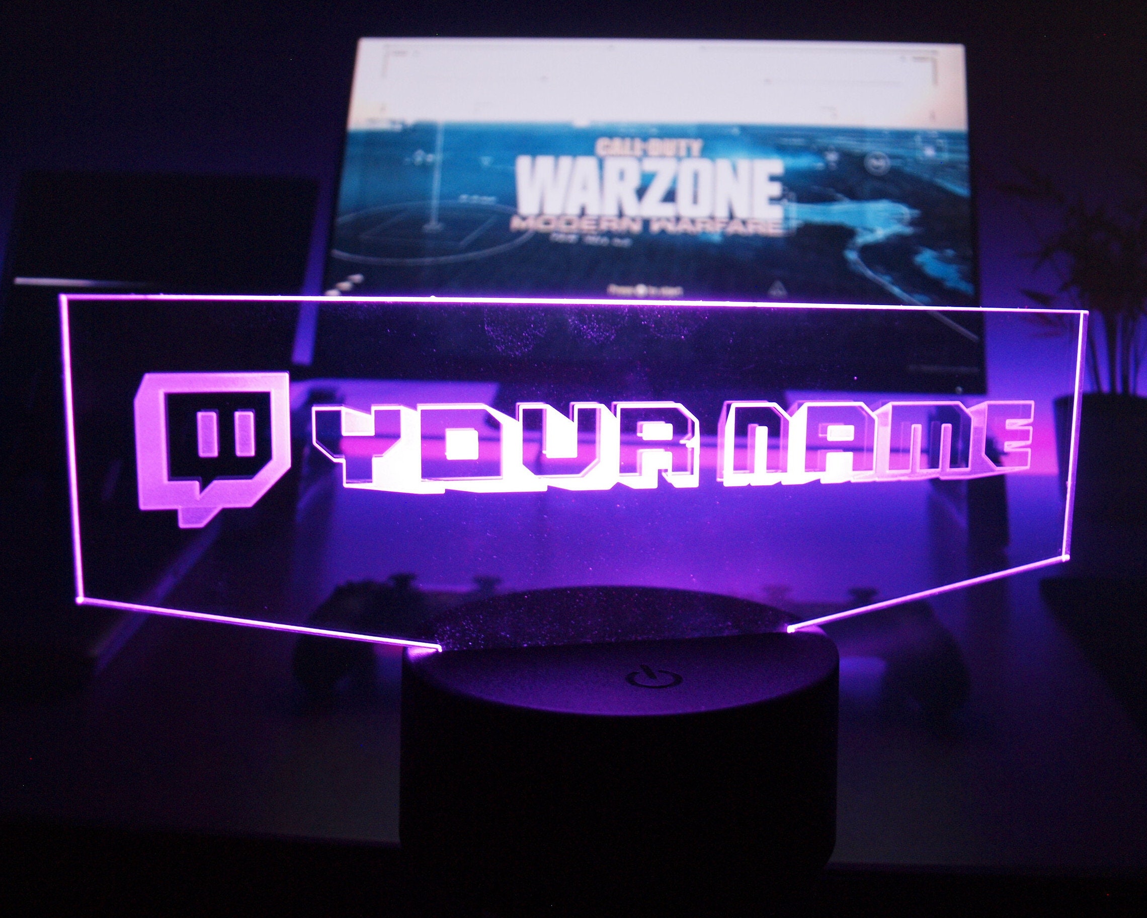 Custom Gamer Name Sign Led Gamertag Plaque Gamertag Sign. - Etsy