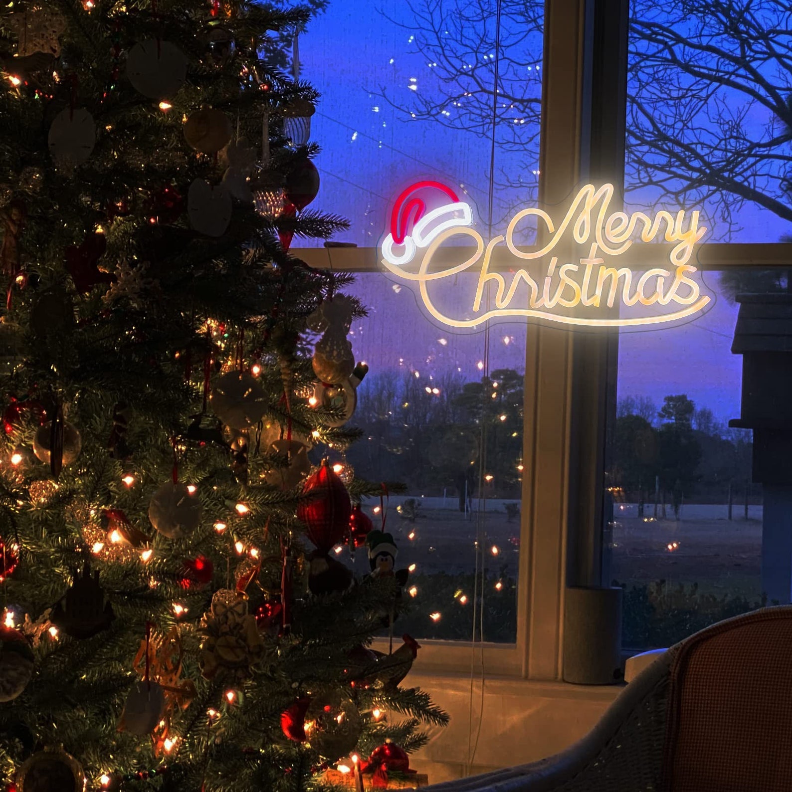 Merry Christmas Neon Sign Christmas Neon Decoration - Etsy