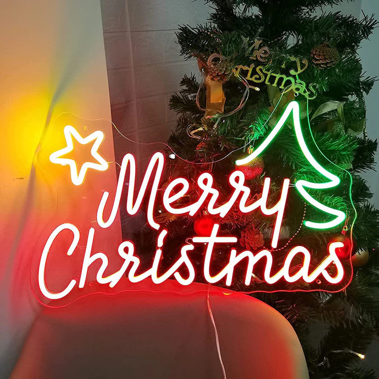 Merry Christmas Neon Sign Christmas Neon Decoration - Etsy