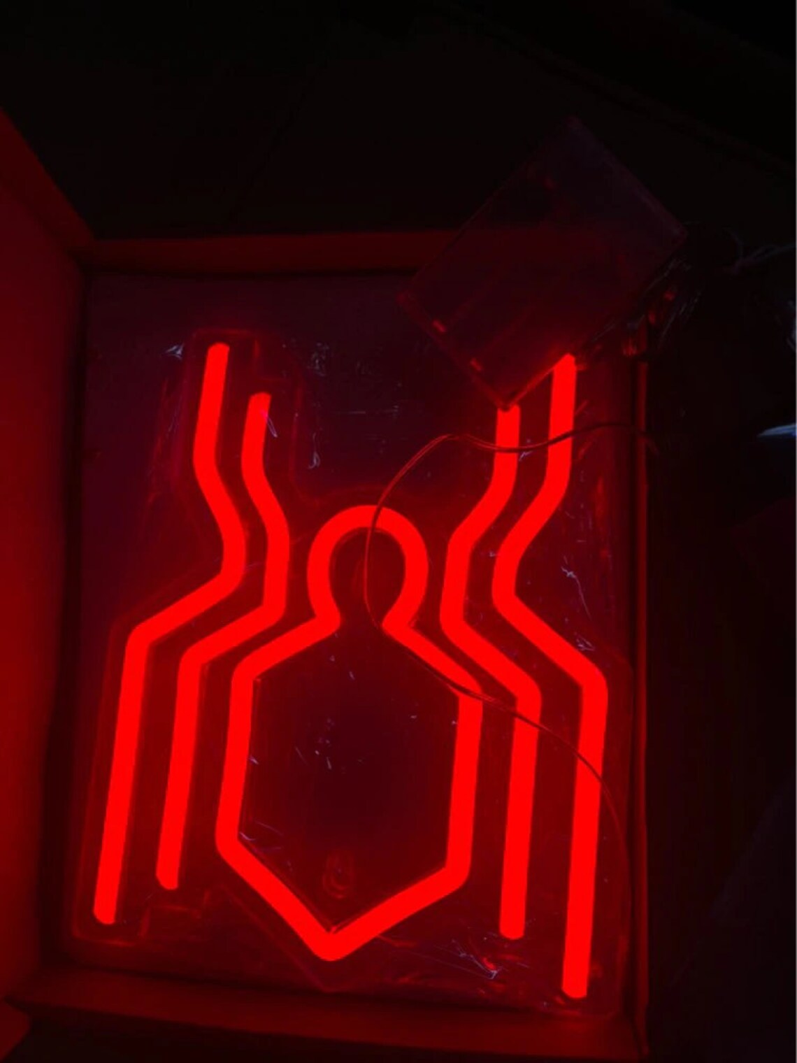Spider Man Neon Sign, LED Spider Man Logo Sign, Marvel Neon Sign ...