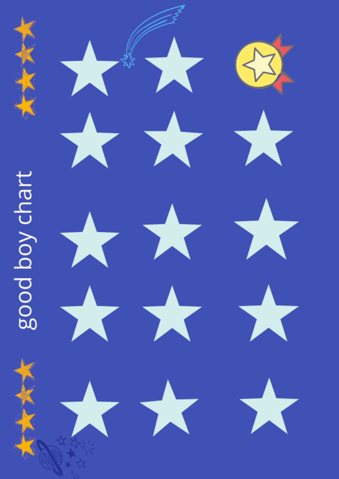 Good Boy Chart - Etsy