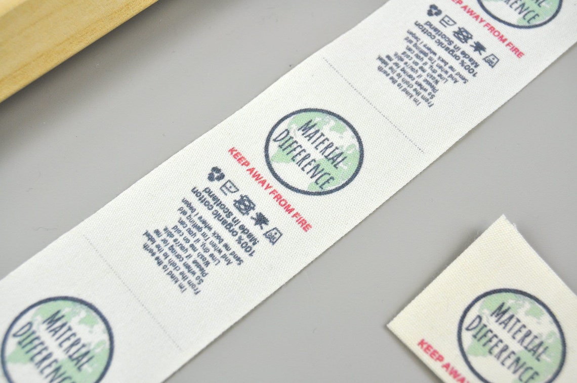 50 Custom Design Fabric Clothing Labels Design With Your Text | Etsy