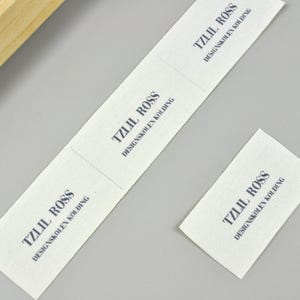 50pcs Custom Design Fabric Clothing Labels Design With Your Text or ...