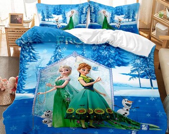 Elsa and Anna Twin Bedding - Etsy