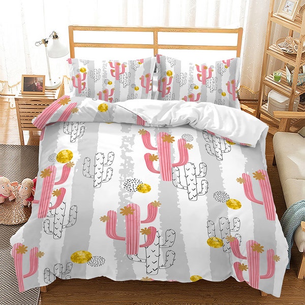 Cactus Bedding Queen - Etsy