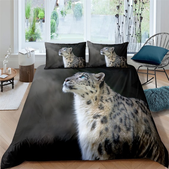 Snow Leopard Duvet Cover