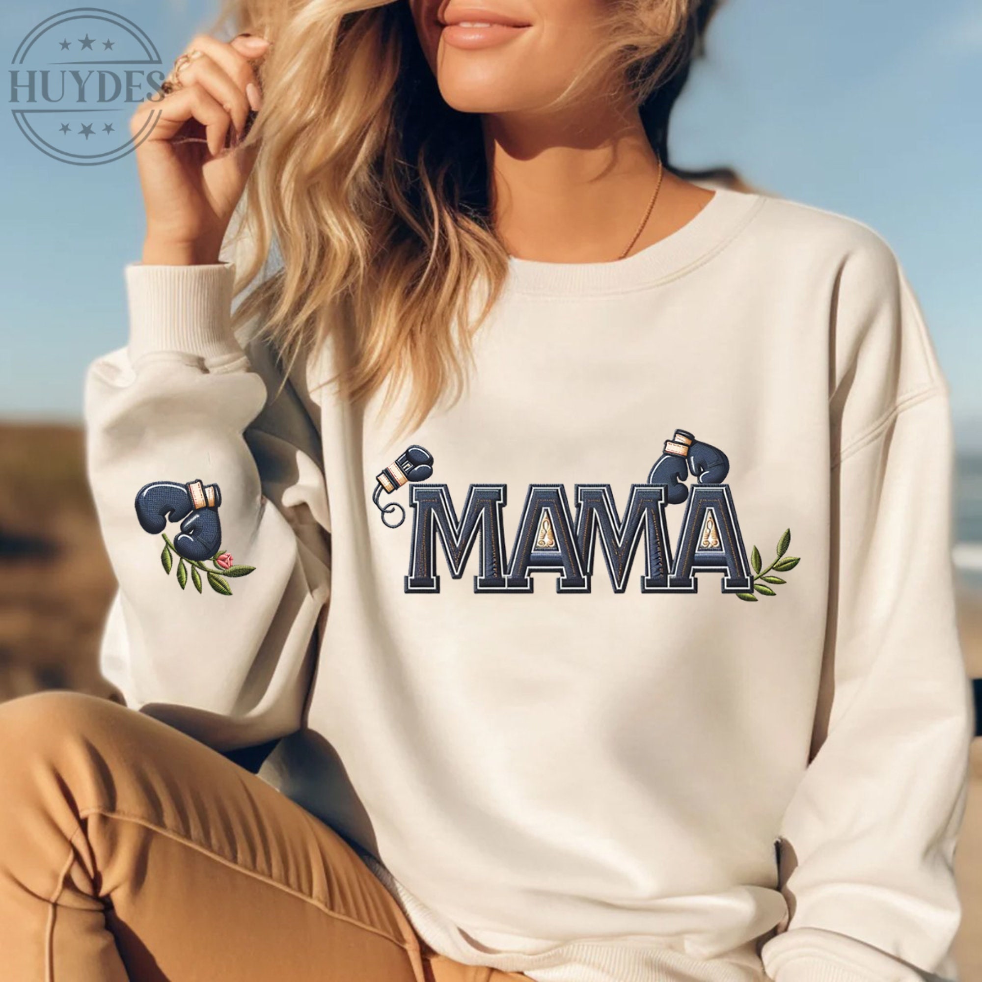 Boxing Mama Embroidery Png Svg Eps, Mother's Day Png Design, Varsity ...
