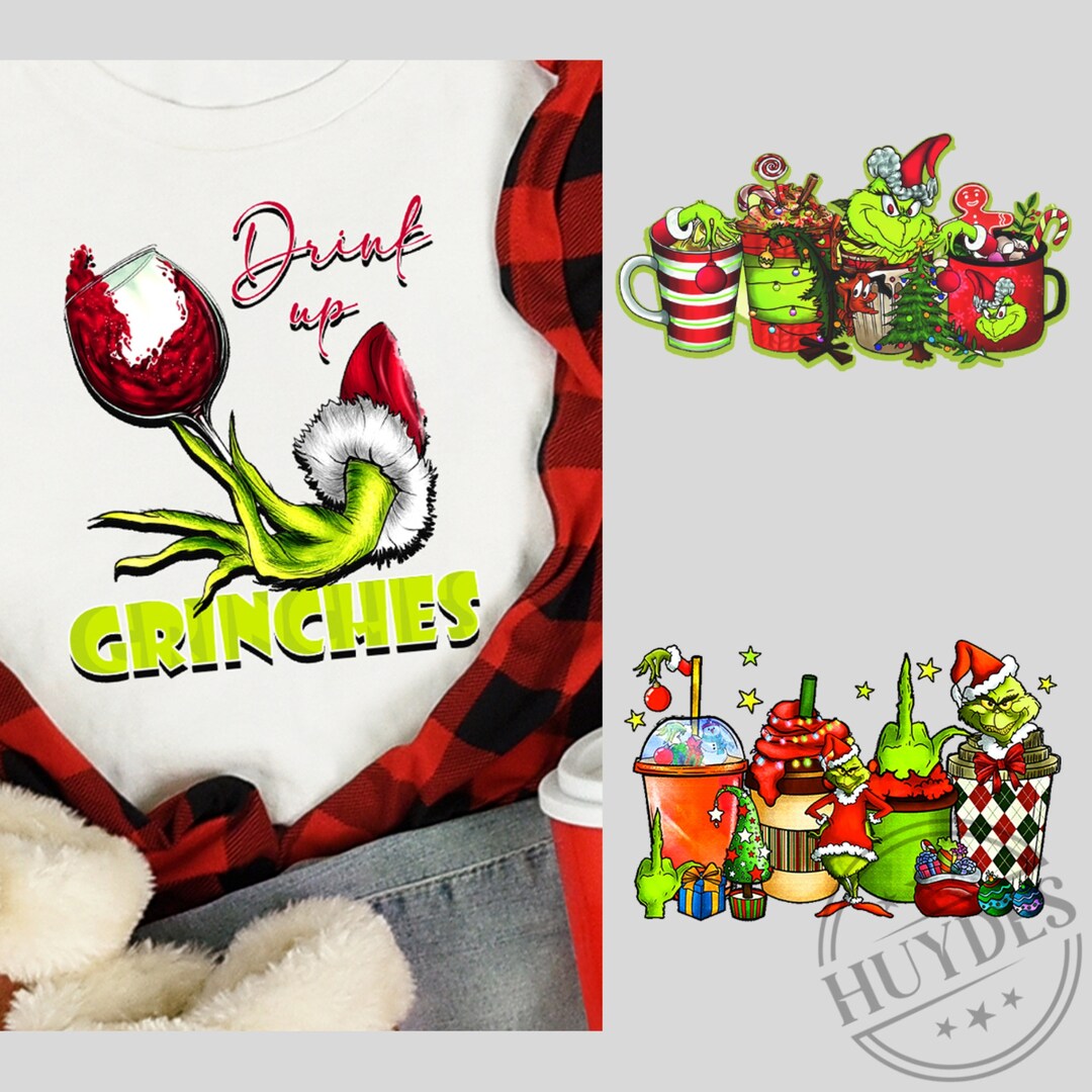 Drink Grinchmas Svg Png Bundle, Drink Grinch Shirt Print Design, Bundle ...