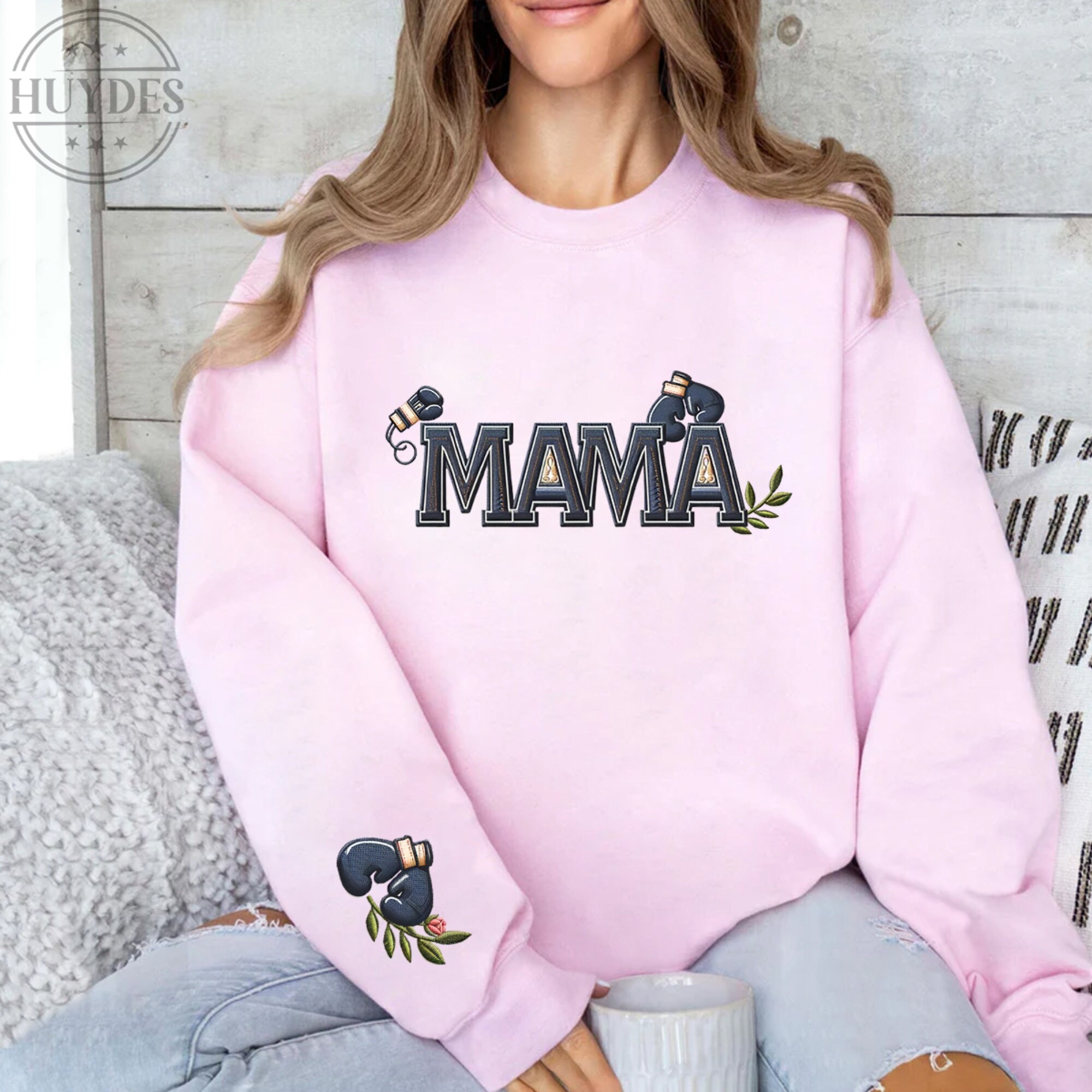 Boxing Mama Embroidery Png Svg Eps, Mother's Day Png Design, Varsity ...