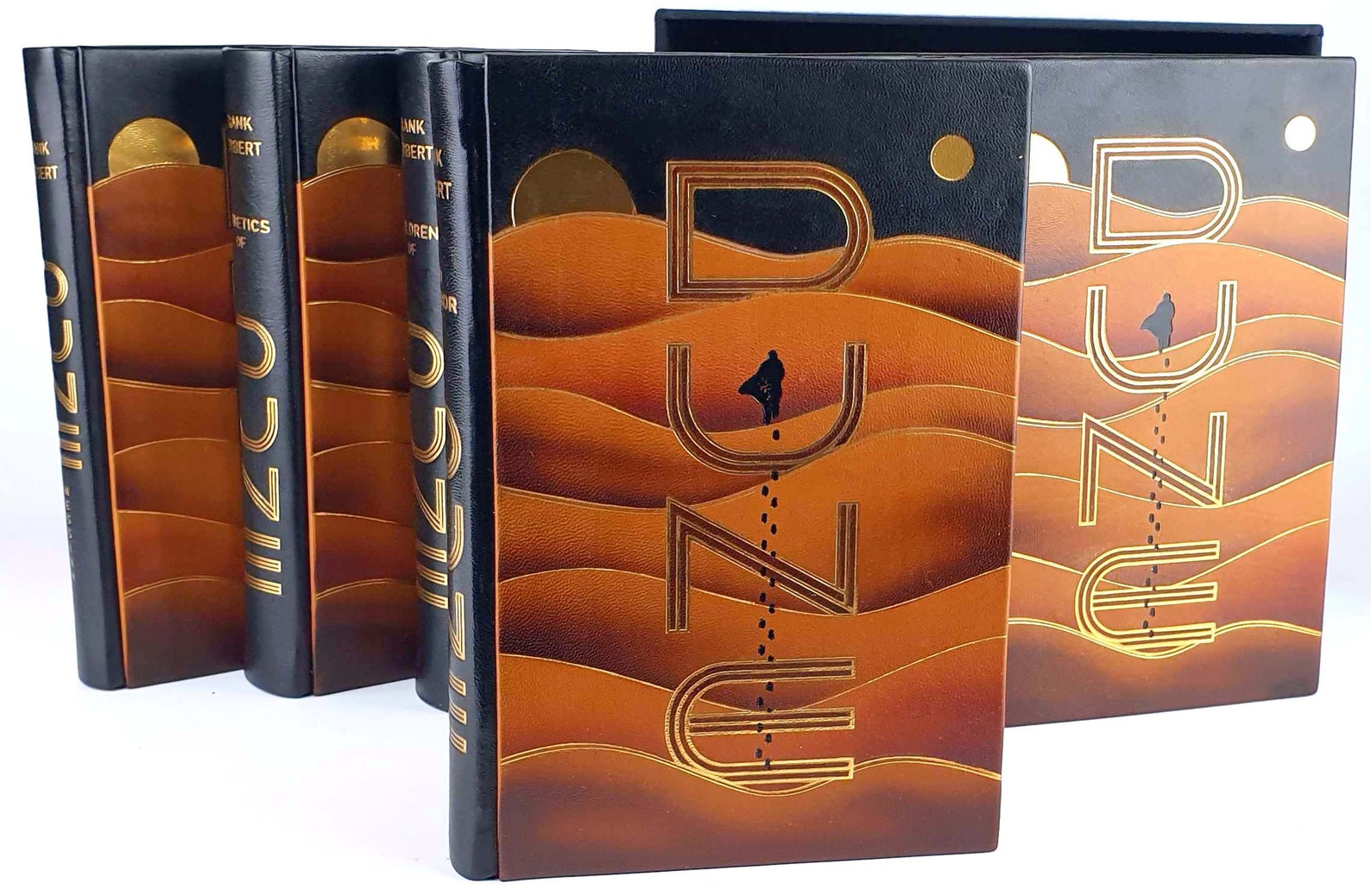 Frank Herbert - Dune Saga 6 Book Boxed, Complete Set, Leather Rebound ...