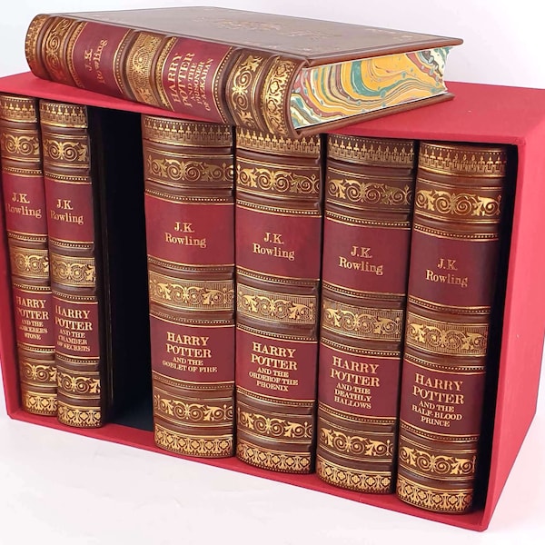 Leather Bound Harry Pottter Books - Etsy