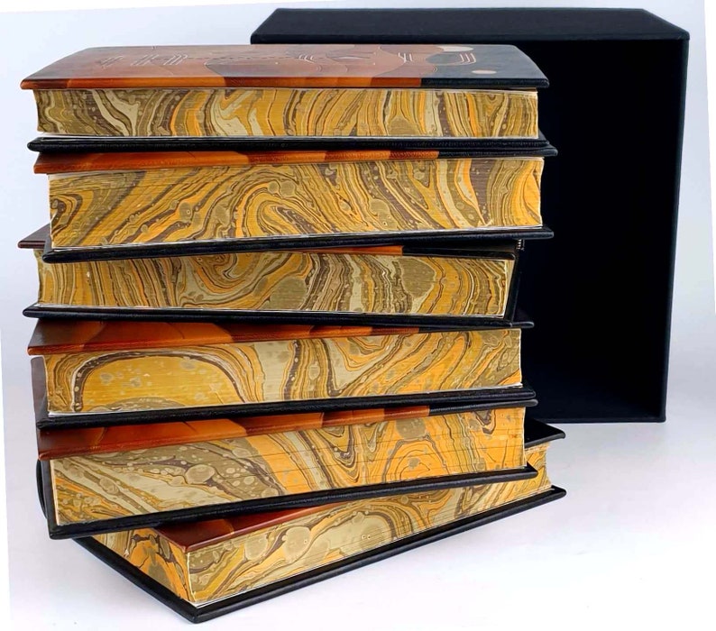 Frank Herbert Dune Saga 6 Book Boxed, Complete Set, Leather Rebound - Etsy