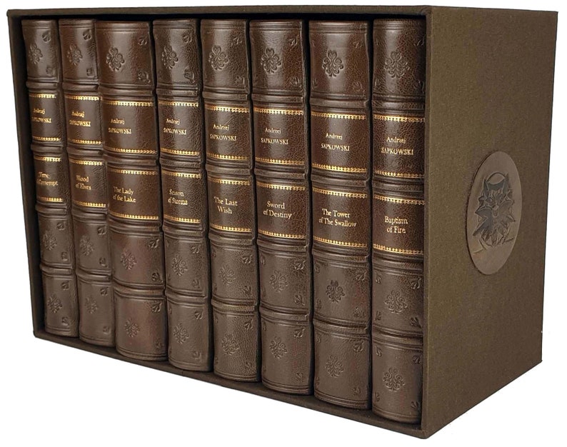 Sapkowski - the Witcher Complete Series, Leather Binding - Etsy