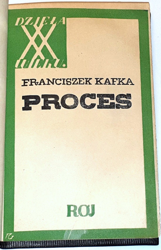 Kafka Franz Proces. Der Process. the Trial. 1st Polish Edition ...
