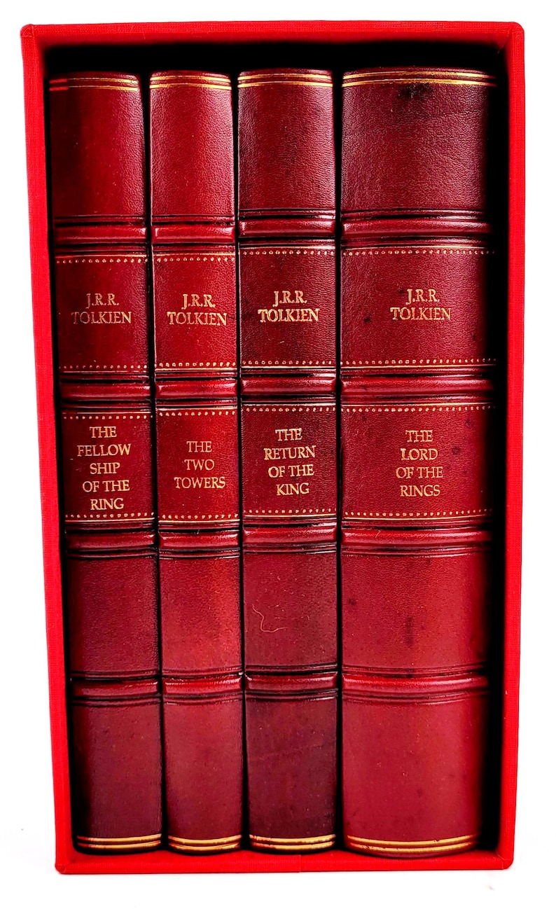J.R.R. Tolkien - the Lord of the Rings Trilogy in Exclusive Leather ...