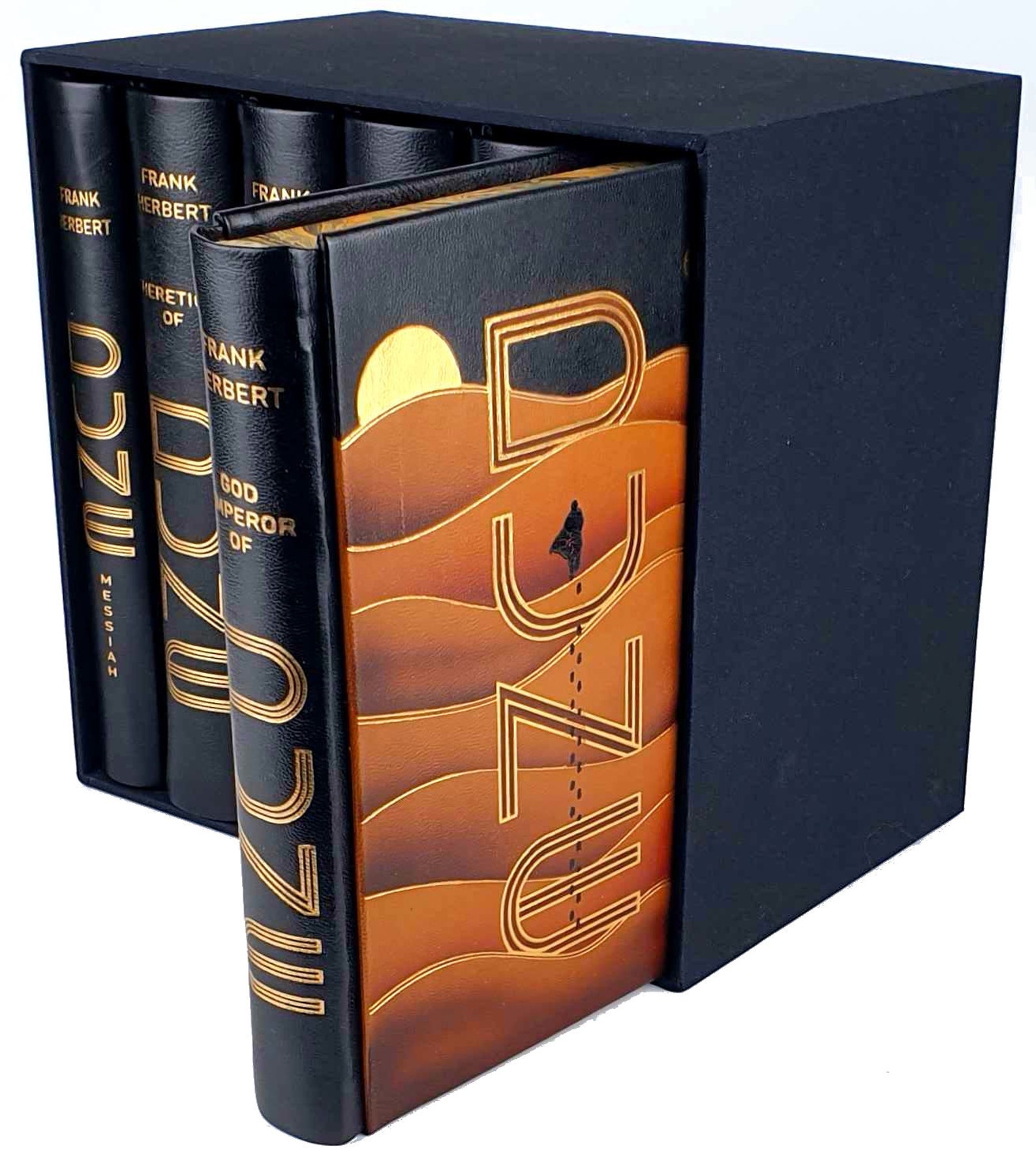 Frank Herbert Dune Saga 6 Book Boxed, Complete Set, Leather Rebound - Etsy
