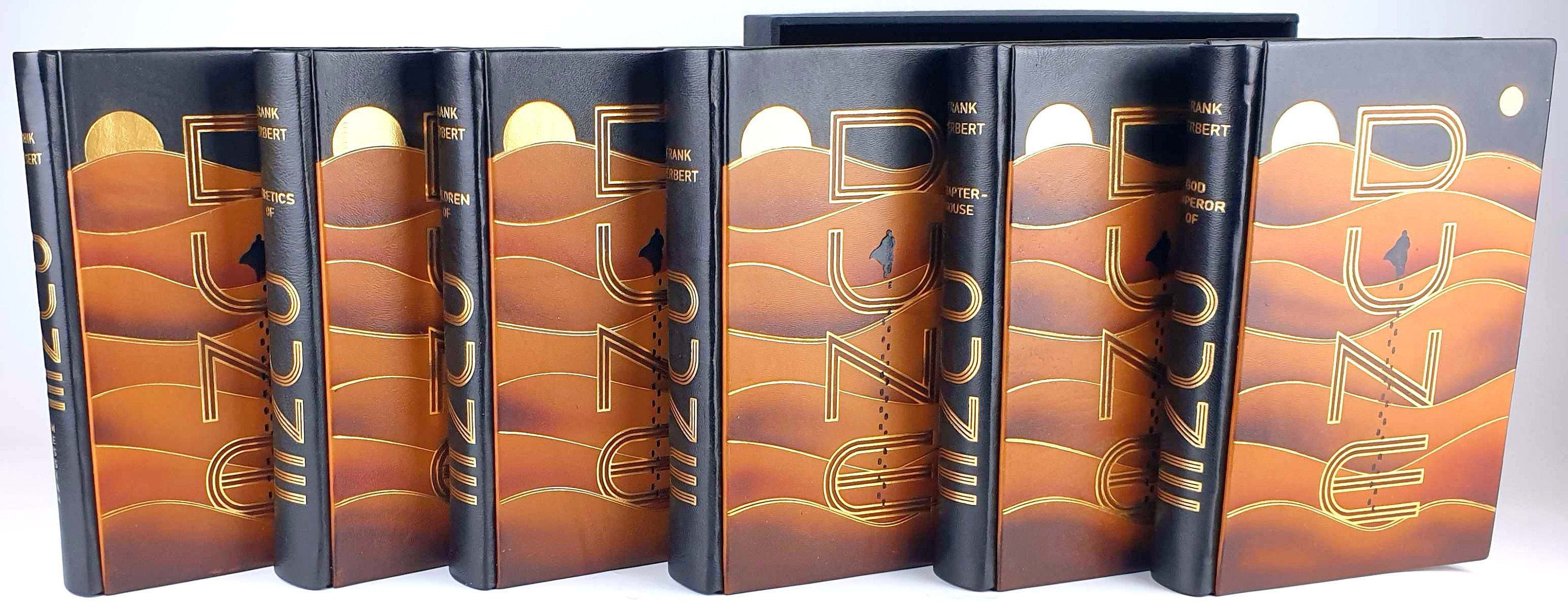 Frank Herbert - Dune Saga 6 Book Boxed, Complete Set, Leather Rebound ...