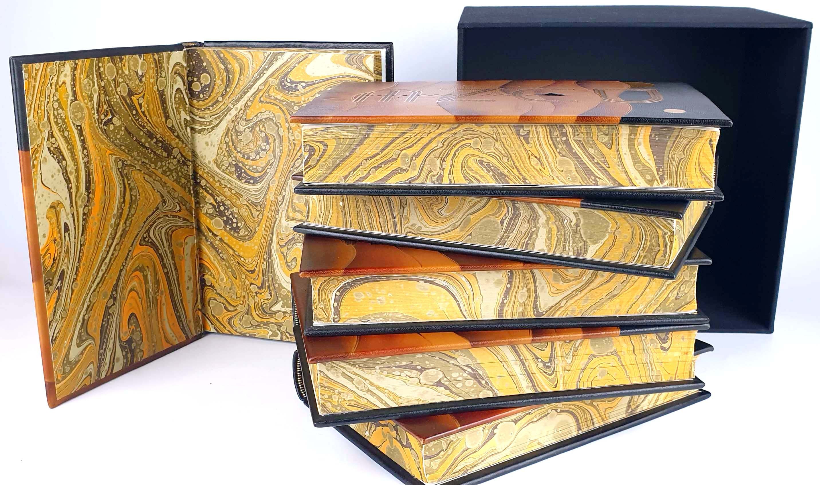 Frank Herbert Dune Saga 6 Book Boxed, Complete Set, Leather Rebound - Etsy