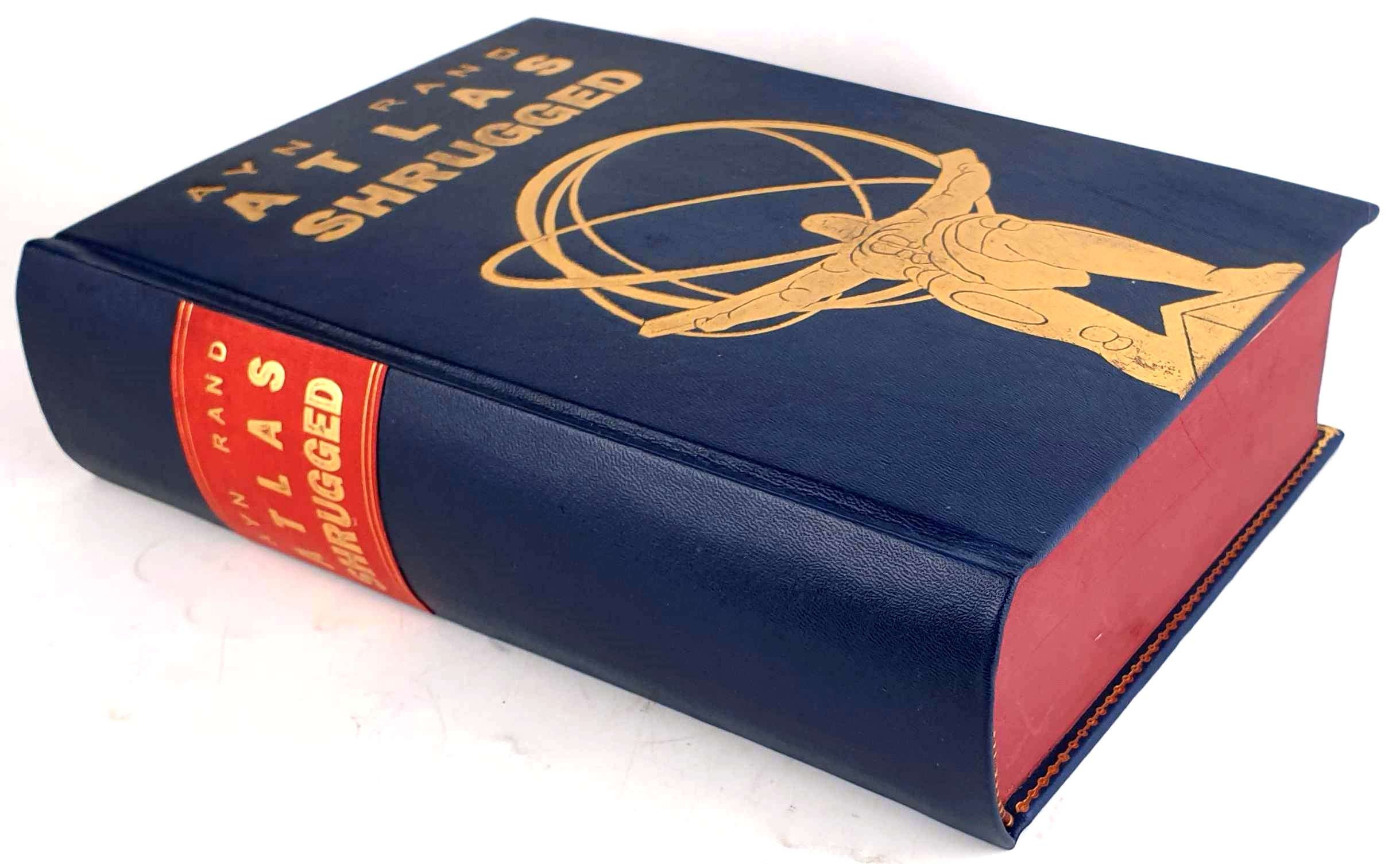 Ayn Rand - Atlas Shrugged Leather Rebound - Etsy