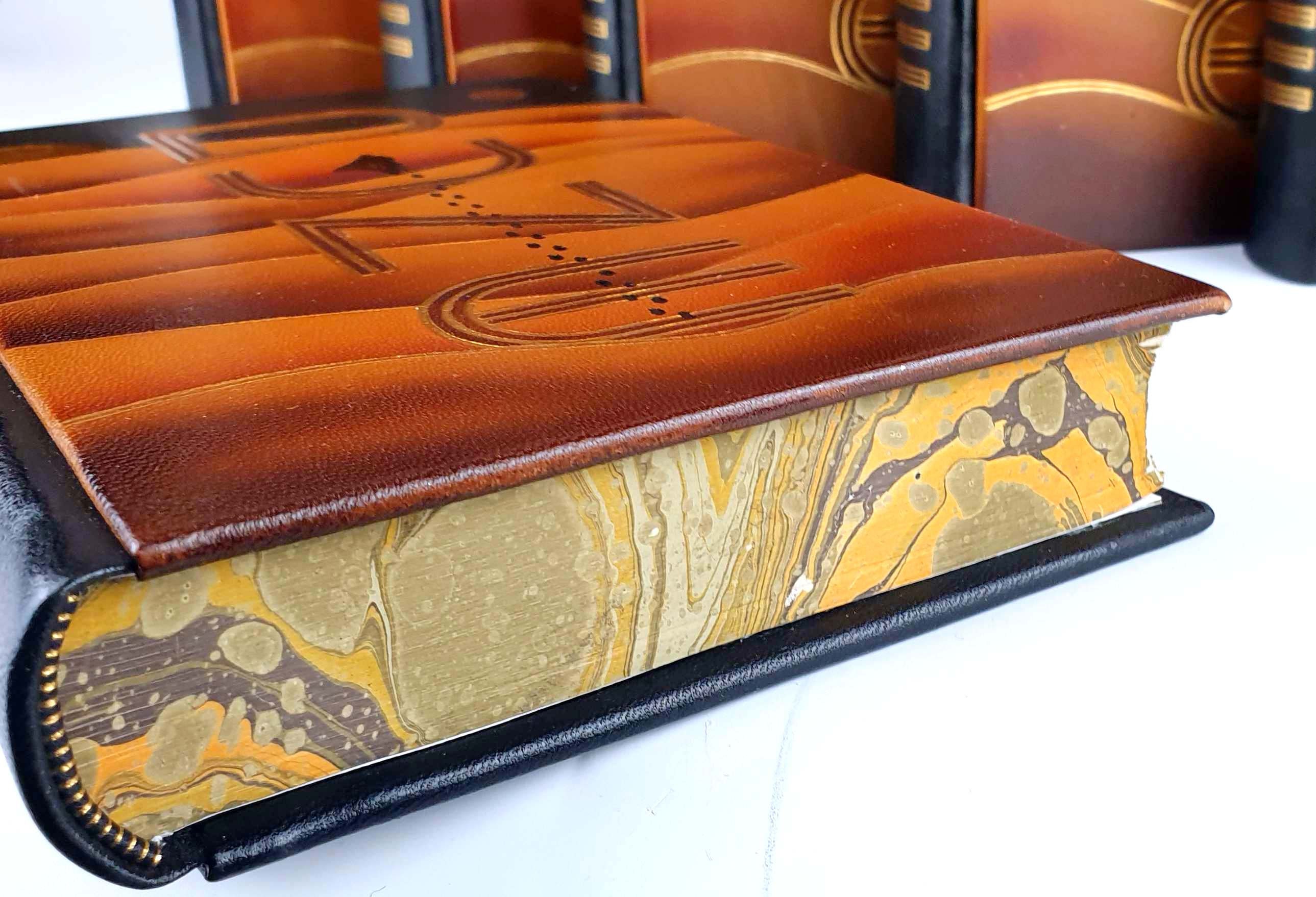 Frank Herbert Dune Saga 6 Book Boxed, Complete Set, Leather Rebound - Etsy